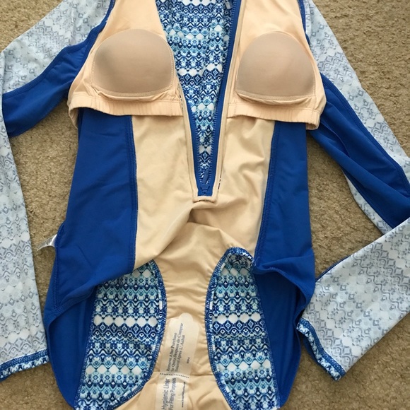 Swim | Cabana Life Batik Blue Unisuit Rashguard Swimsuit | Poshmark